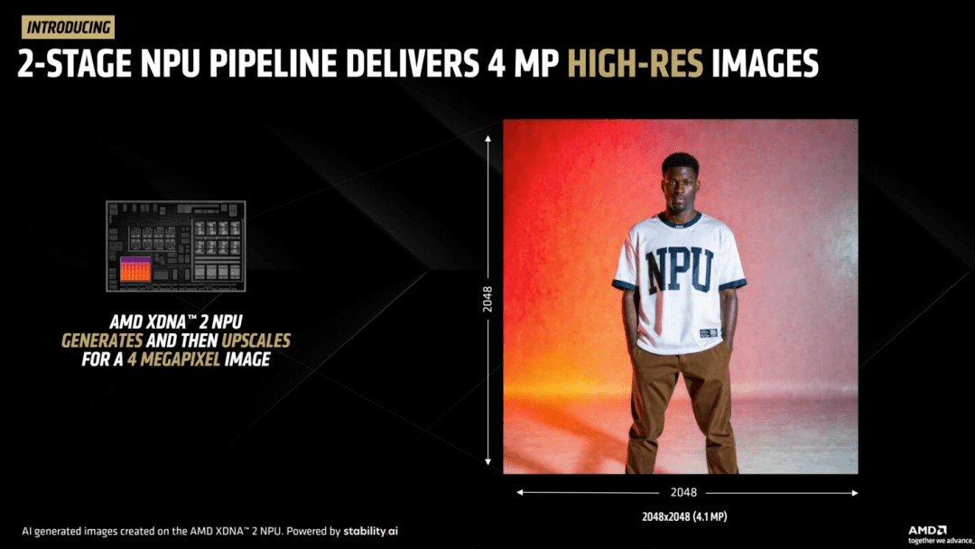 AMD、XDNA2 NPU向けに設計されたテキストから画像へのモデルを発表